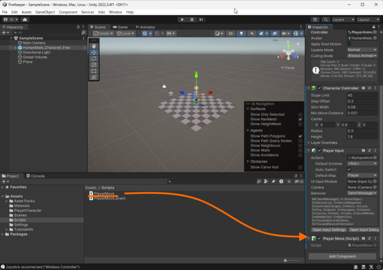 周回遅れのゲーム工房 – 【Unity】InputSystemを使ってキャラクターの移動を実装【dualshock4の問題にも対応】【2023年版】